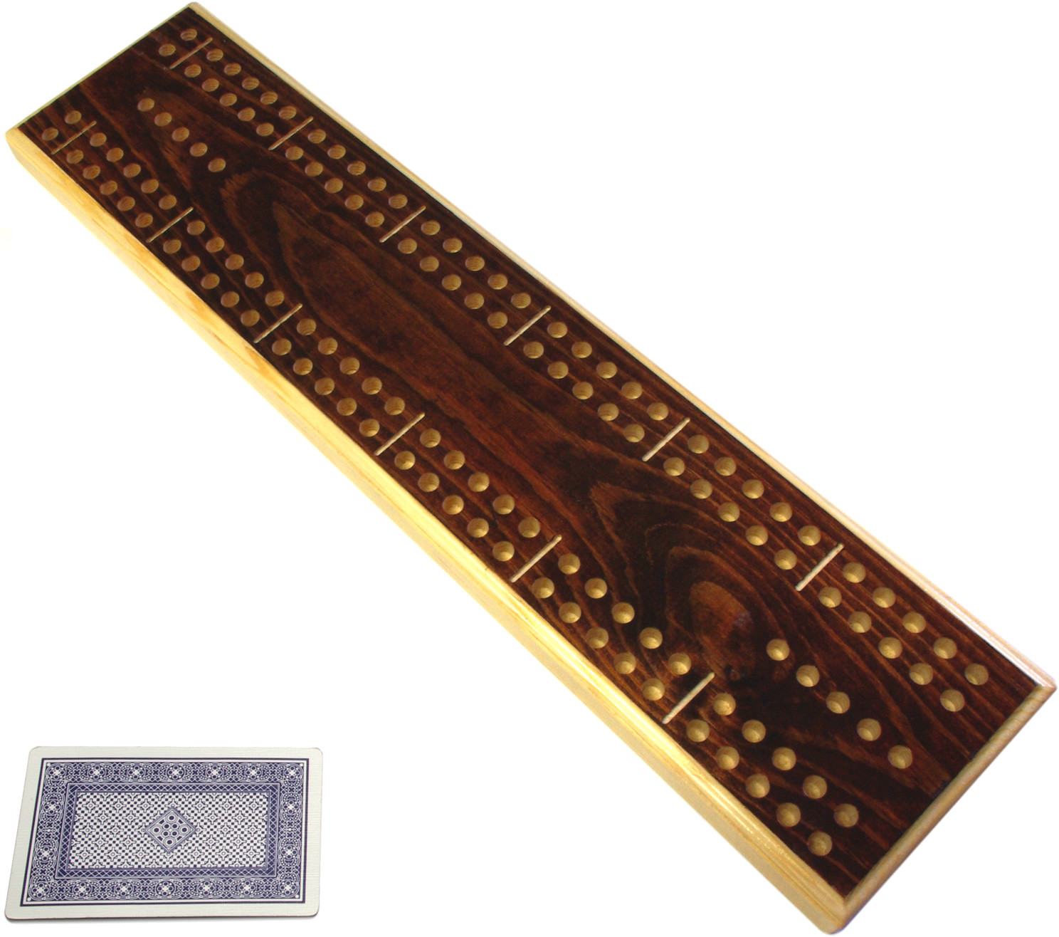 Low vision, tactile wooden cribbage board - Cribbage boards ...
