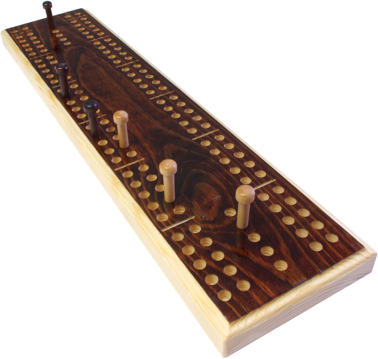 Low vision, tactile wooden cribbage board - Cribbage boards ...